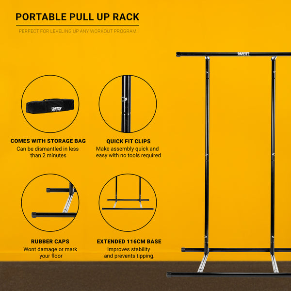 Portable Pull Up Rack & Bag | Home Calisthenics Rack - Gravity Fitness ...