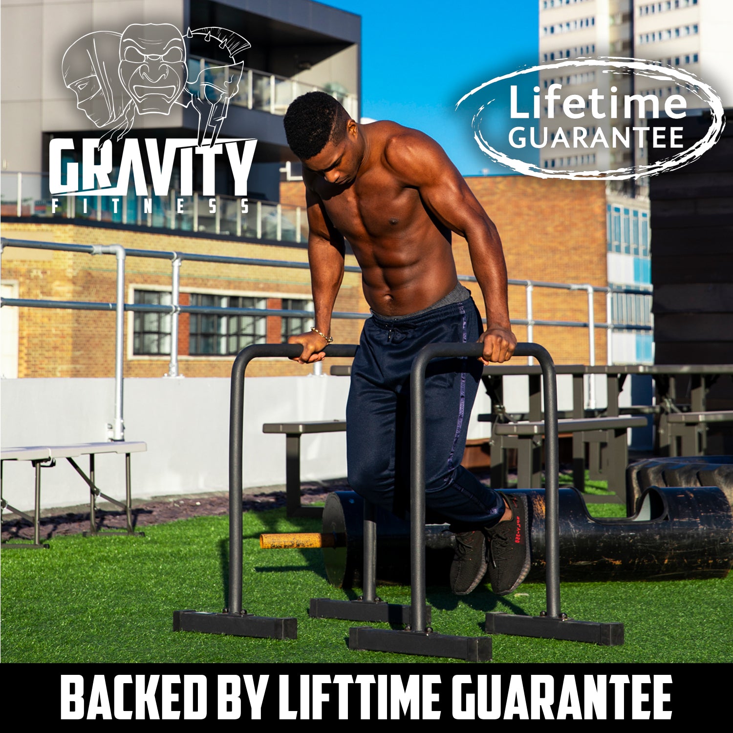 Gravity Fitness XL Adjustable Parallettes / Dips bars - Gravity Fitness ...